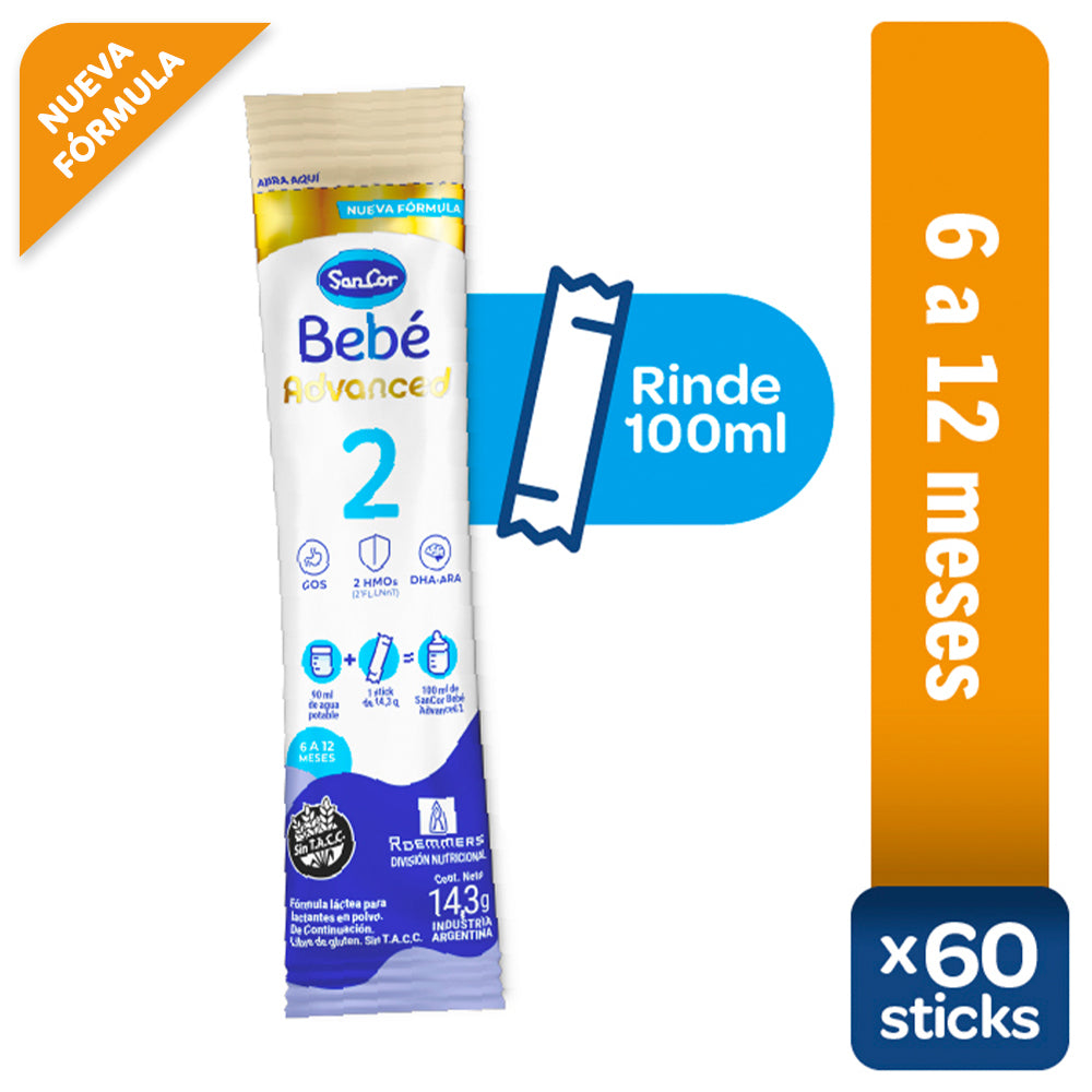 Leche Infantil Etapa 2 Sancor Bebé (6 a 12 meses) | Crecimiento y Nutr ...