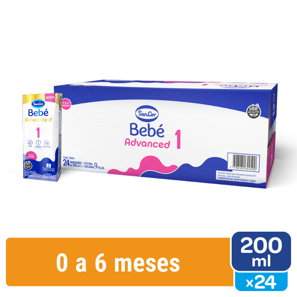 SanCor Bebé 1 Advanced - 200ml x 24 Unidades - Nueva Fórmula – Sancor ...